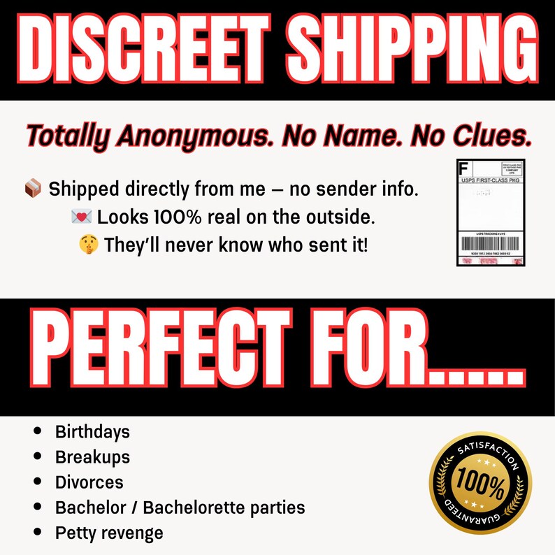 Anonymous Prank Mail Package – Gag Gift, Adult Humor - Etsy