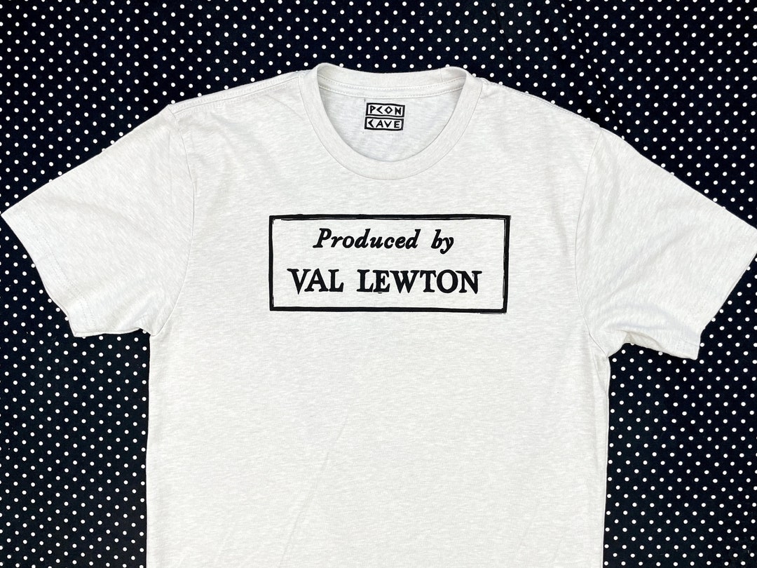 Produced by Val Lewton - Block Print - T Shirt - Classic Horror - Cat ...