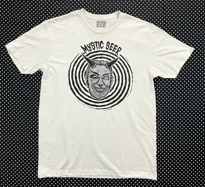 The Twilight Zone - Mystic Seer - Linocut Blockprint T Shirt - Etsy