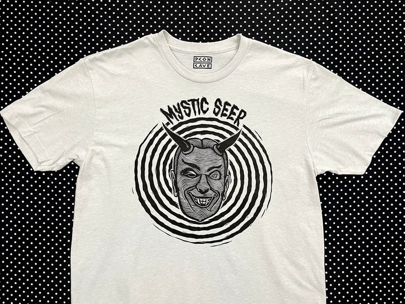 The Twilight Zone - Mystic Seer - Linocut Blockprint T Shirt - Etsy