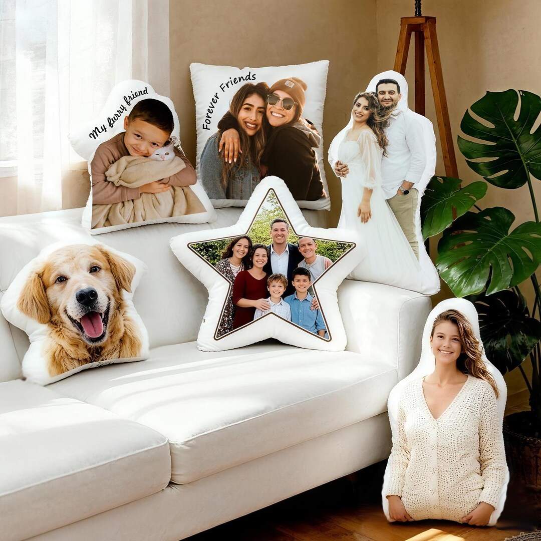 Personalized Photo DIY Humanoid Cushion Couple Toys Dolls Stuffed ...
