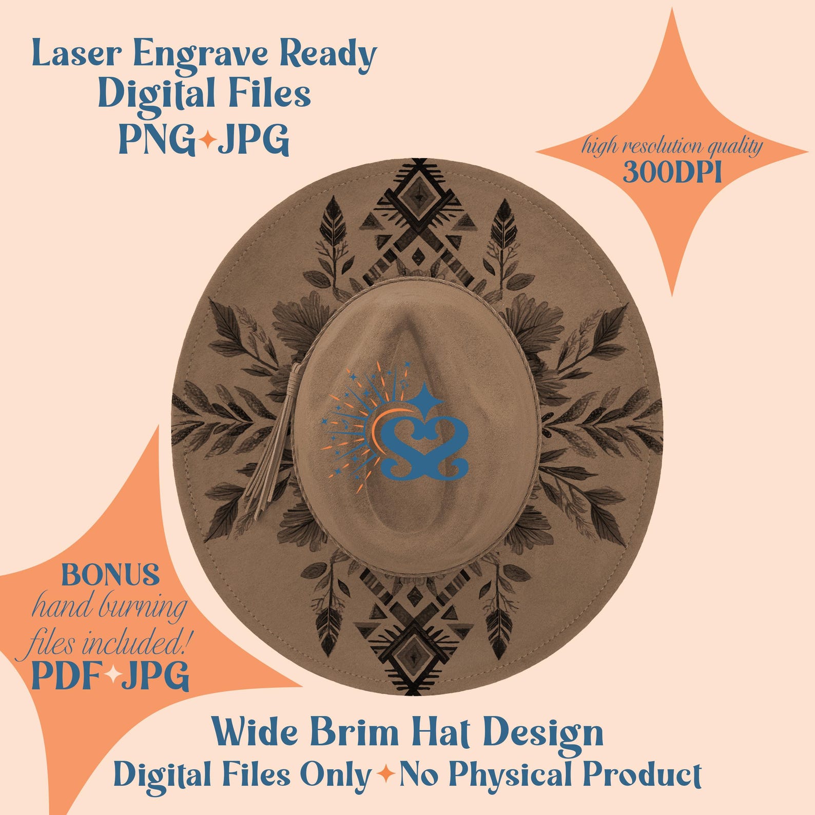 Hat Burn Design, Laser Engrave & Hand Burn Digital Download PNG, Jpg ...