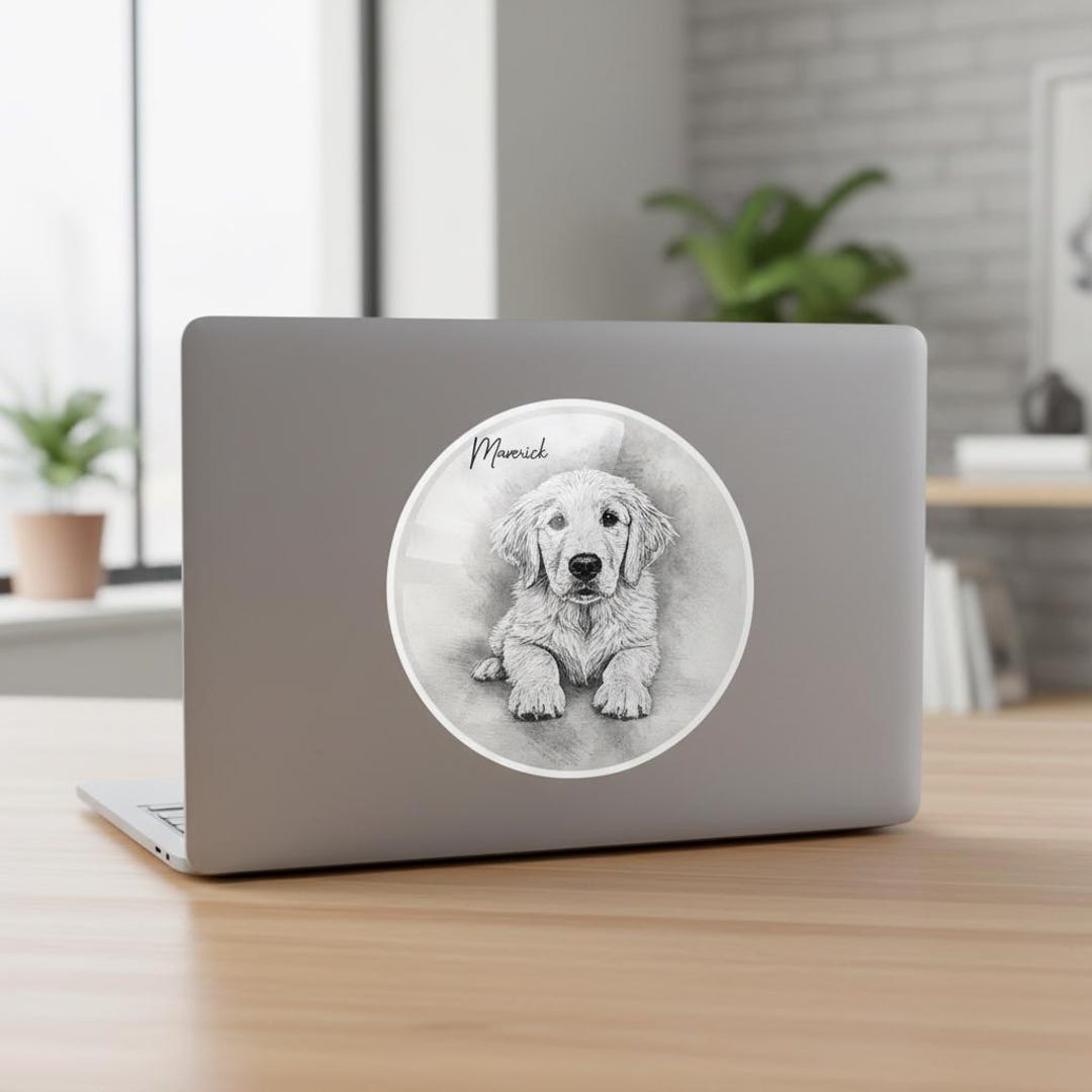 Photo Sticker, Pet Sticker From Photo, Pet Painting, Custom Pet Gift ...
