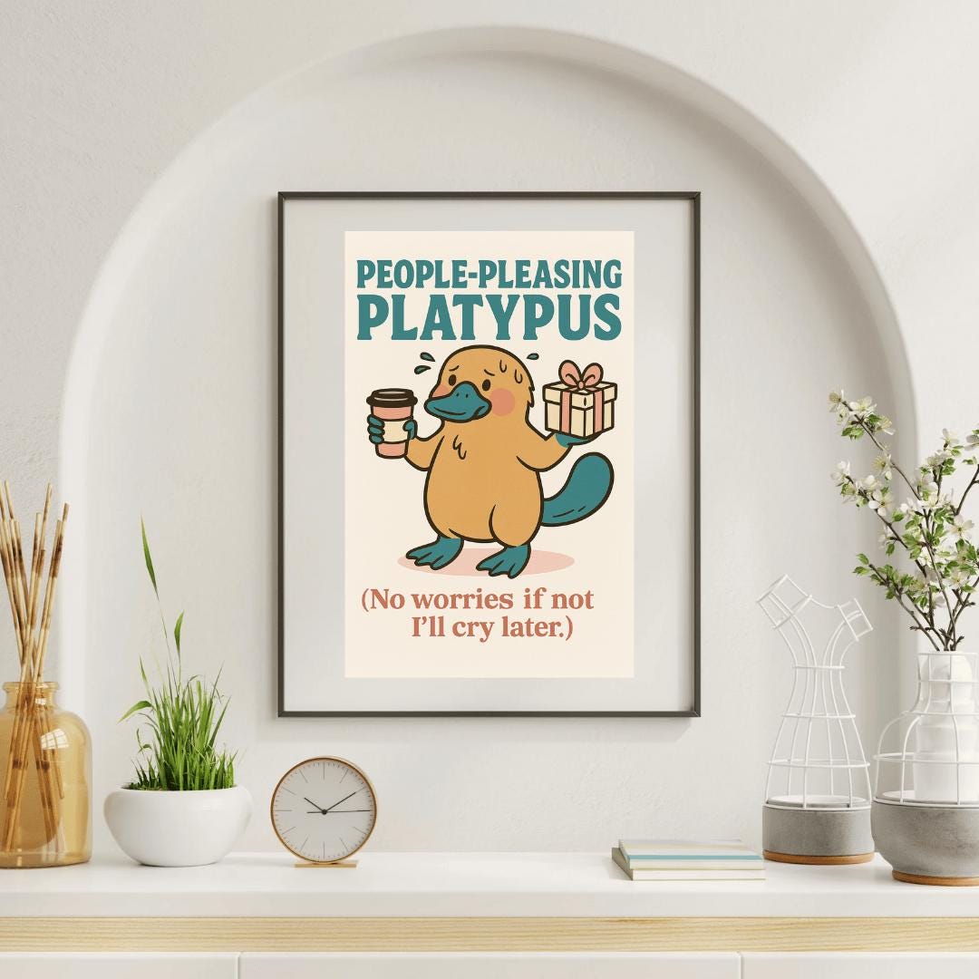 People-pleasing Platypus – DSM-5 Zoo Printable Poster (8.5×11 ...