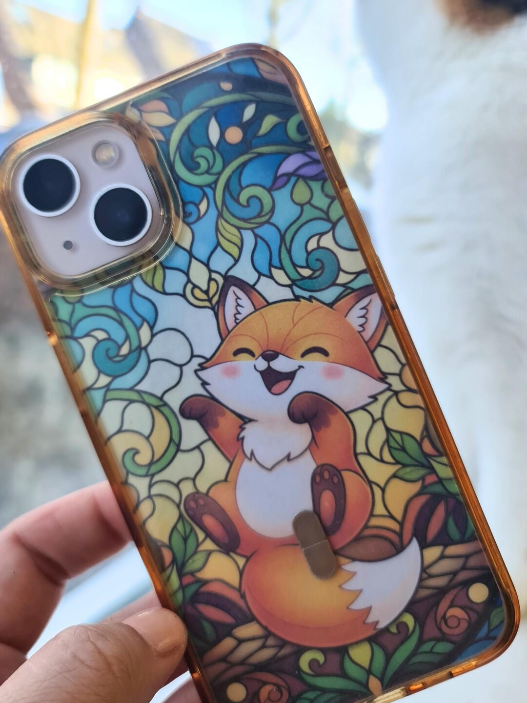 IPhone 13 Clear Case Insert – Kawaii Stained Glass Woodland Fox - Etsy