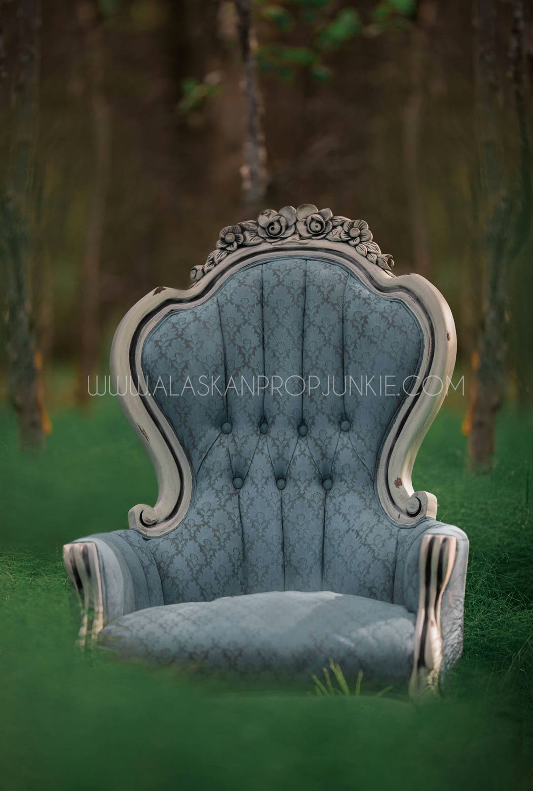 Blue Chair Digital Backdrop - Etsy