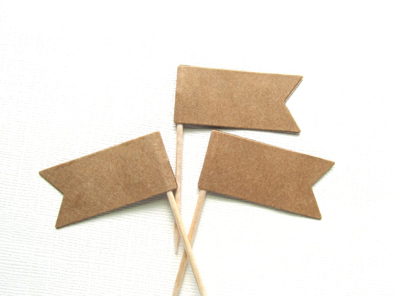 Kraft Pennant Flag Cupcake Toppers, Food Picks, Plant Picks, Graduation ...