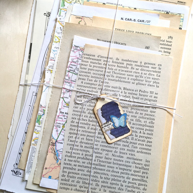 Old Book Pages of Maps - Etsy