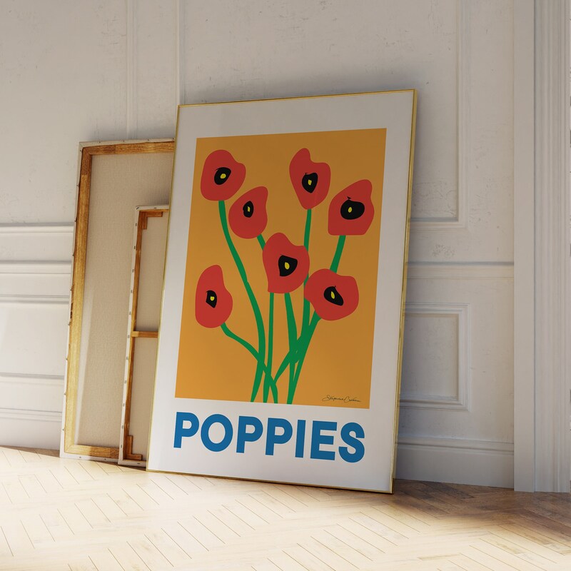 Poppy Poster - Etsy UK