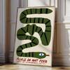 Framed Vintage Snake Illustration Print- French Childrens Le Serpent ...