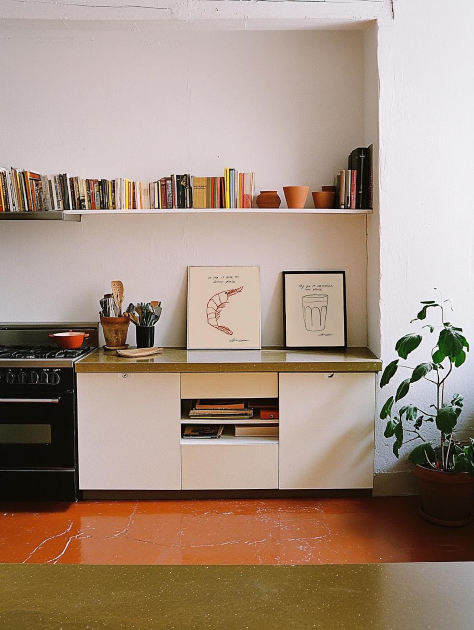 I'll Take the Shrimp Print: Coastal Kitchen Wall Art, Prawn Seafood ...