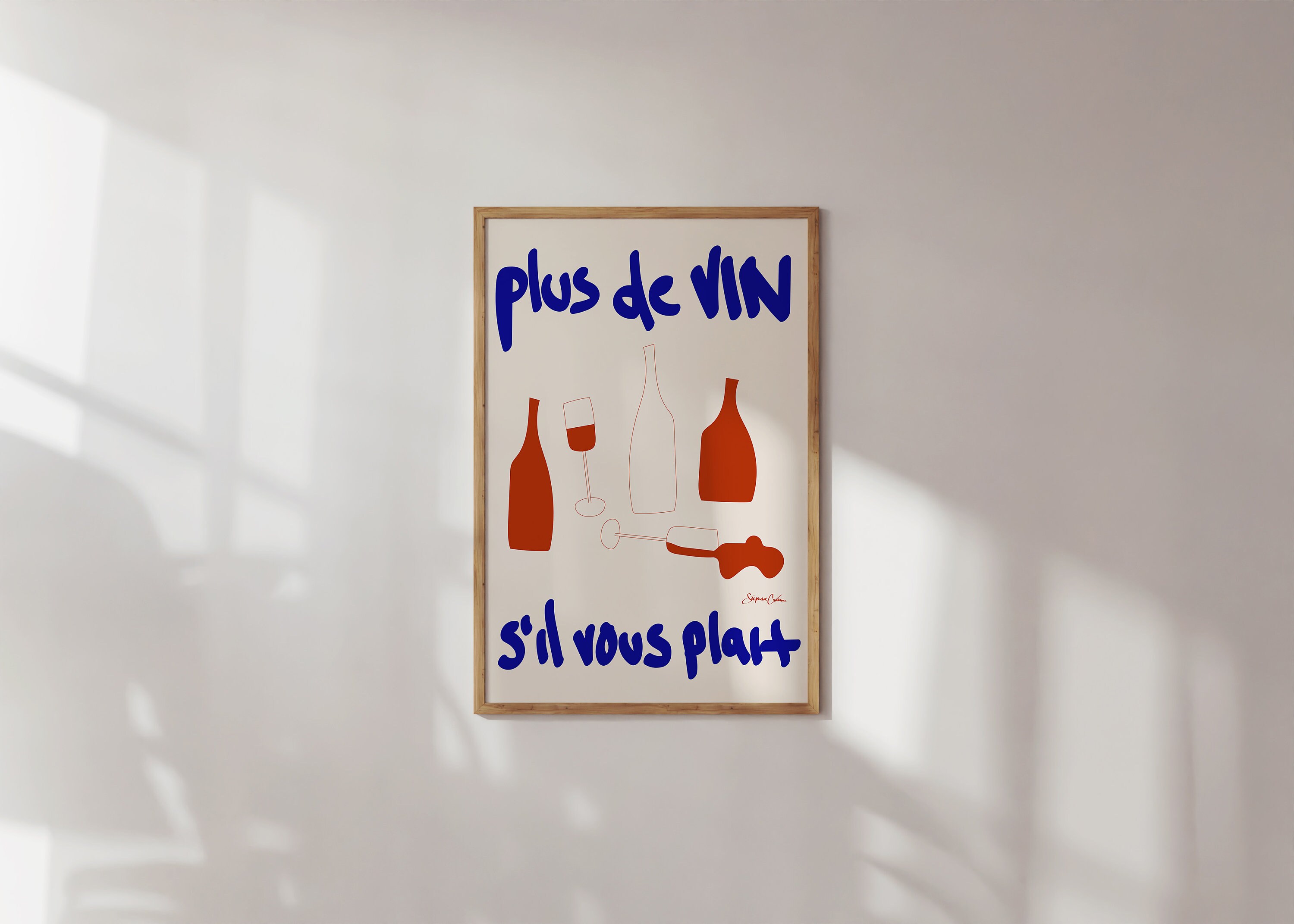 French Wine Poster Retro Drink Poster French Poster Bar - Etsy