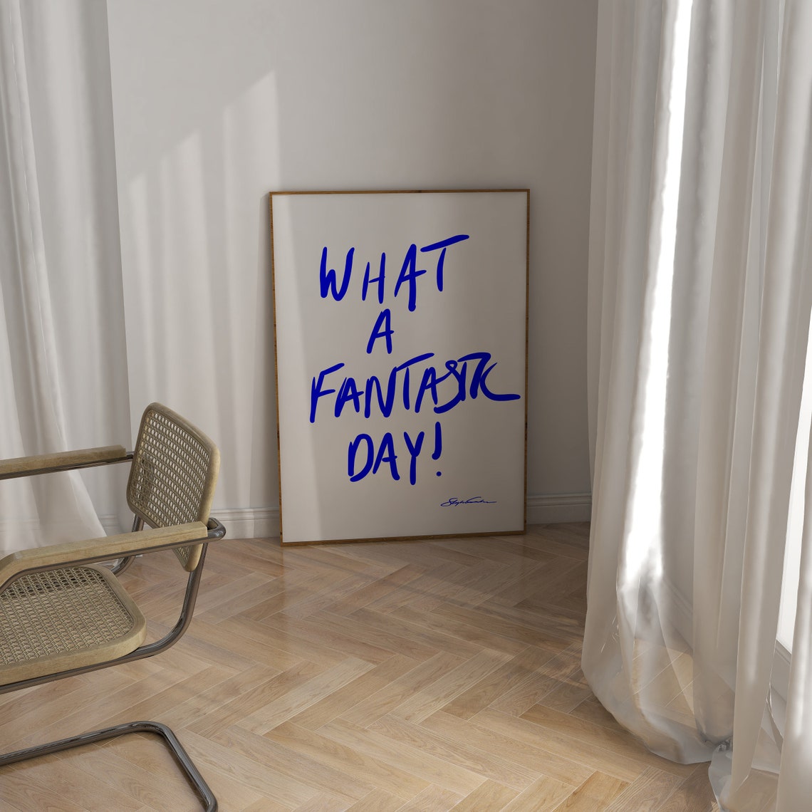 What a Fantastic Day Print - Mid Century Modern Wall Art - Etsy
