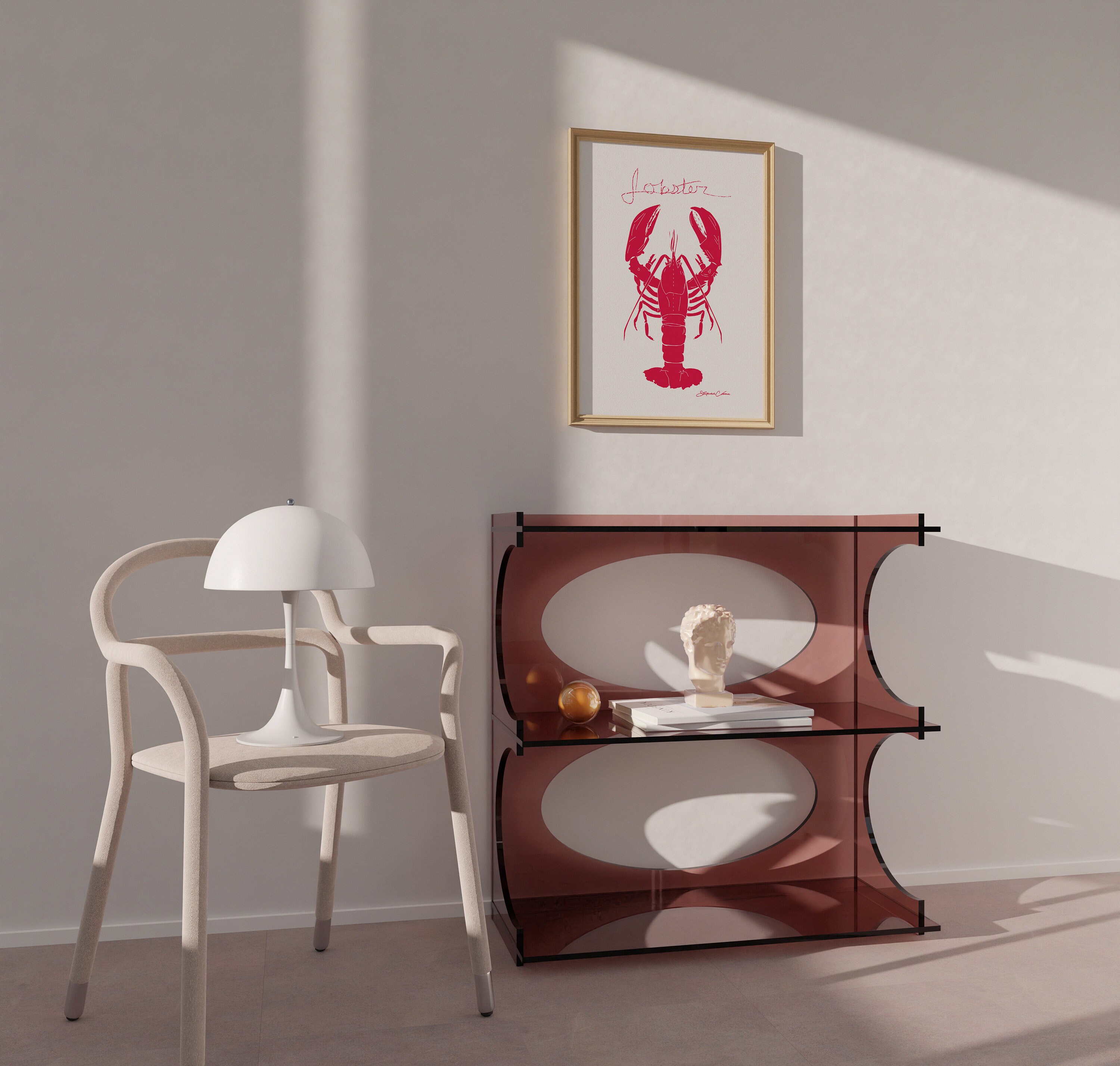 Hummer Print Vintage Food Print Seafood Print Retro Food - Etsy.de