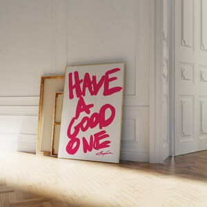 Have a Good One Print Mid Century Print Aesthetic Wall Art 70s ...