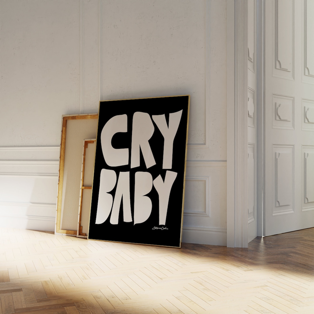 Cry Baby Poster - Mid Century Print - Aesthetic Room Decor - 70s Trendy ...