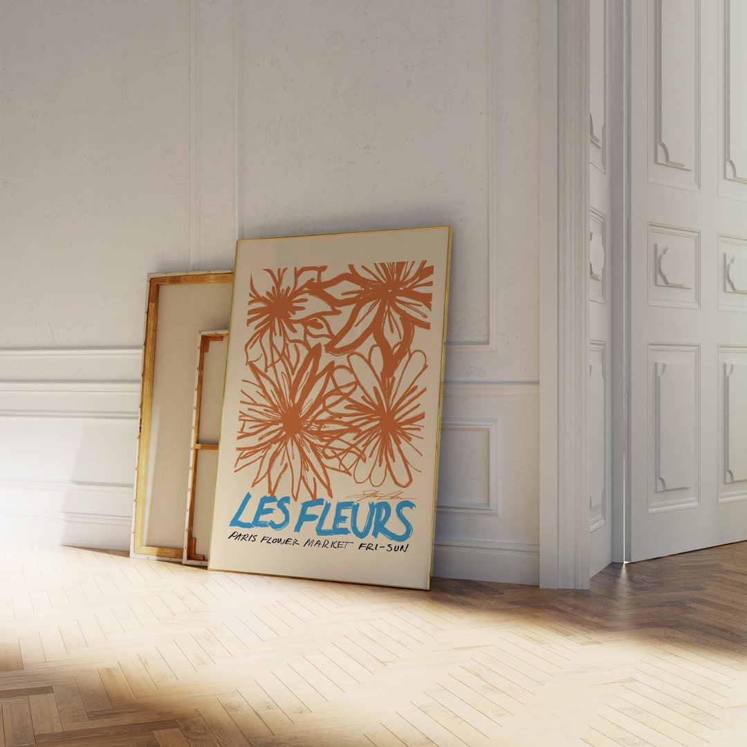 Les Fleurs Poster Botanical Poster Flowers Wall Art Exhibition Poster ...