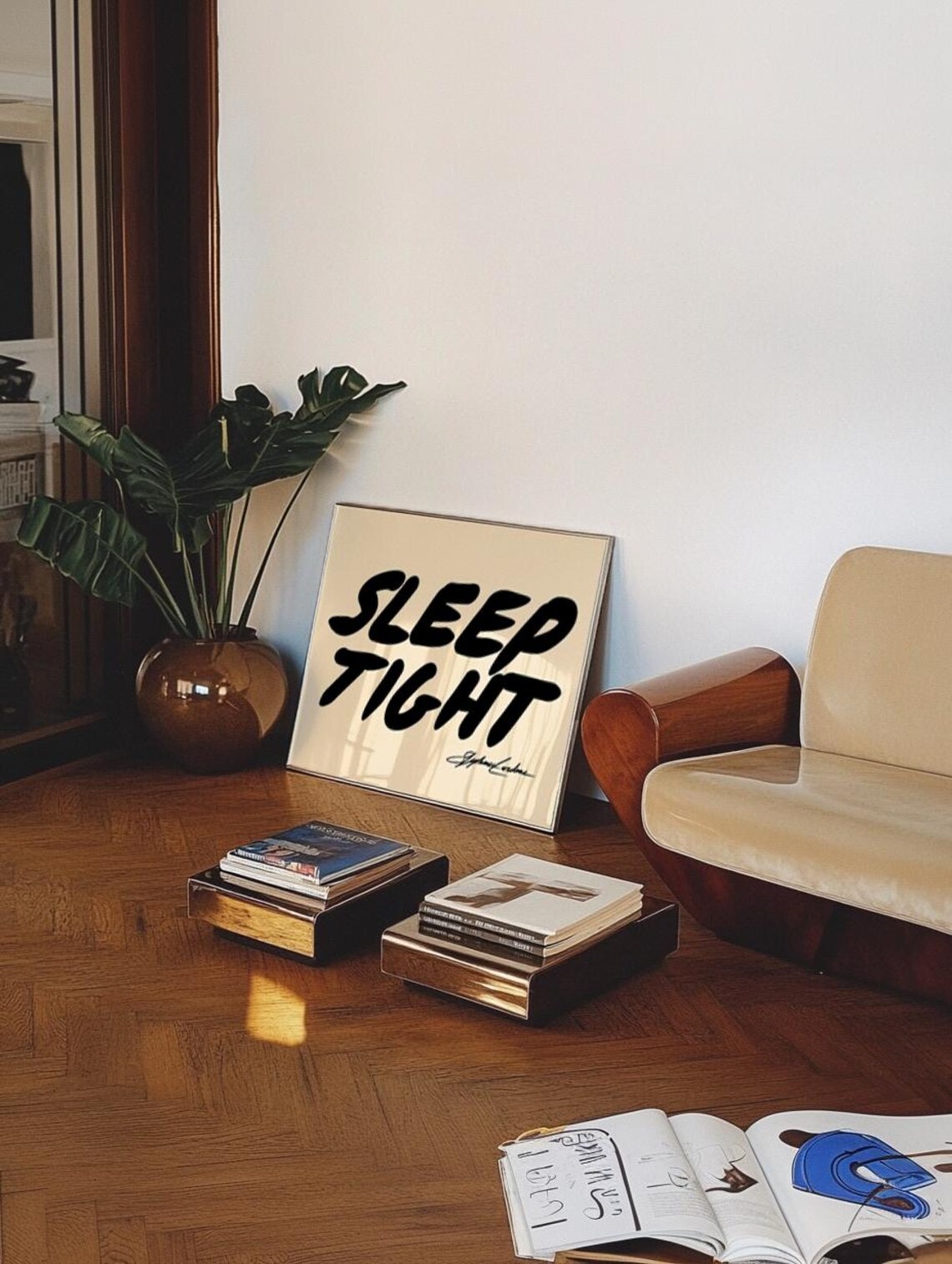 Sleep Tight Large Horizontal Wall Art, Above Bed Poster Print - Etsy