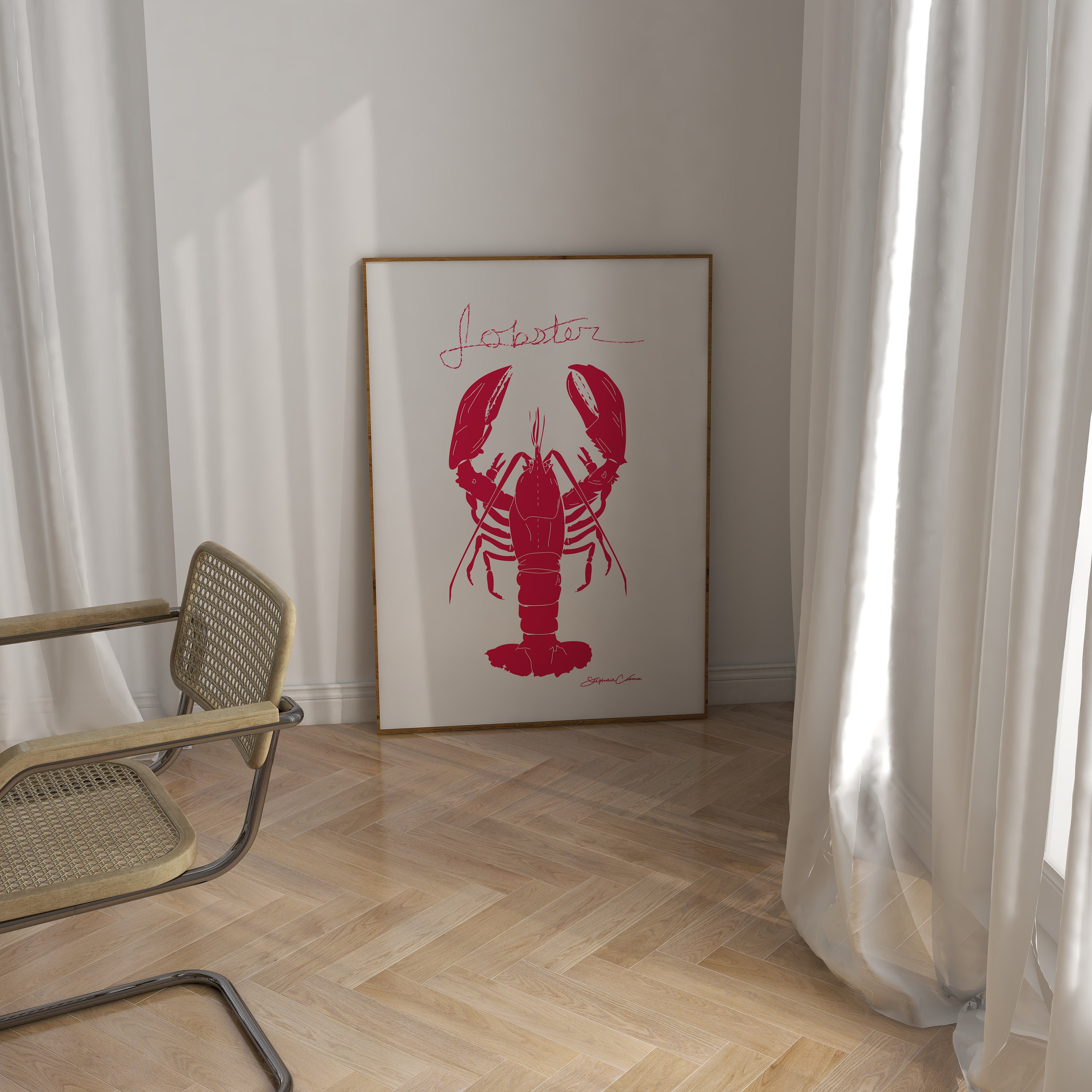 Hummer Print Vintage Food Print Seafood Print Retro Food - Etsy.de