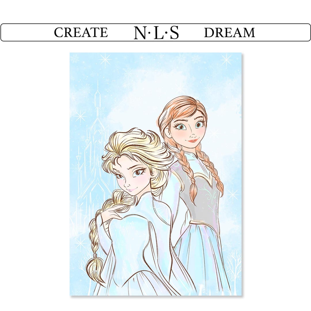 Princess Wall Art | Snow Queen Digital Print | Princess Decor | High ...