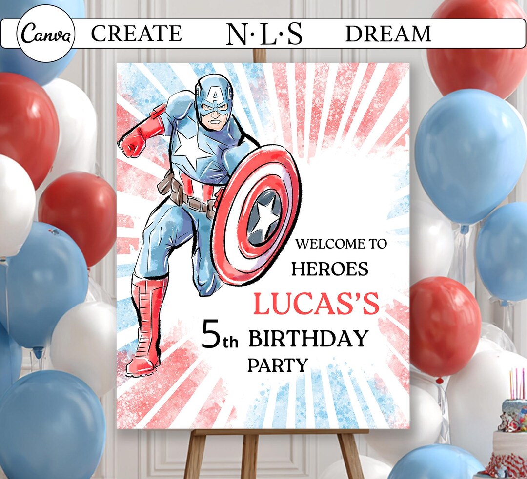 Superheroes Welcome Sign, Superheroes Banner, Superheroes Decoration ...