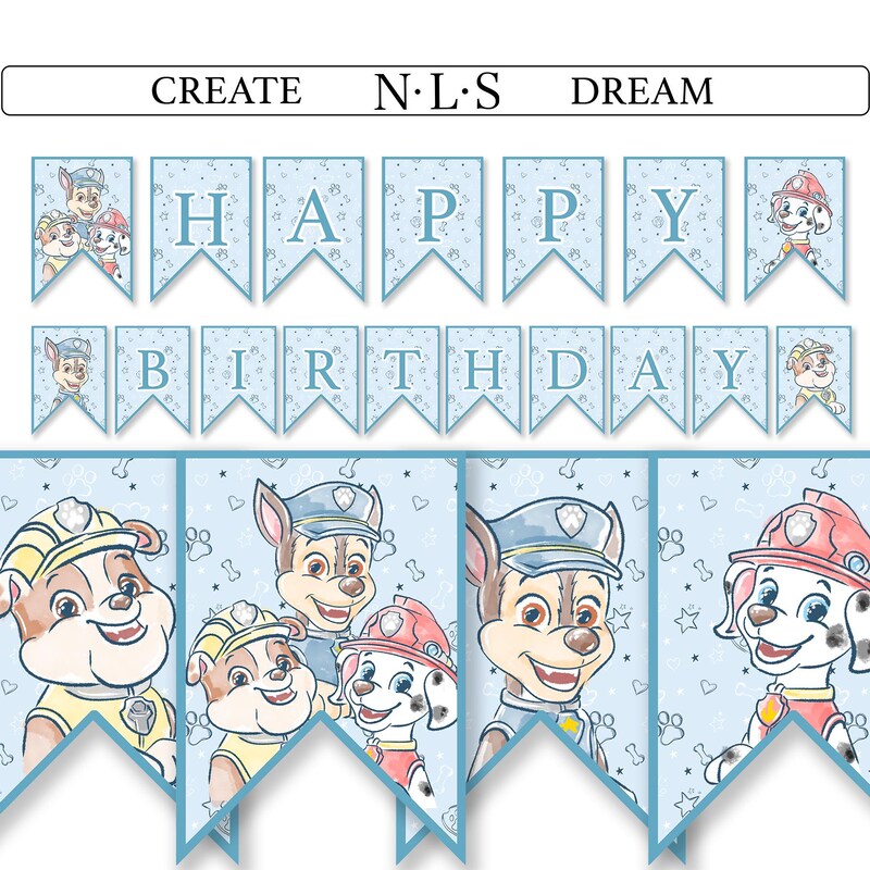 Paw Patrol Banner - Etsy