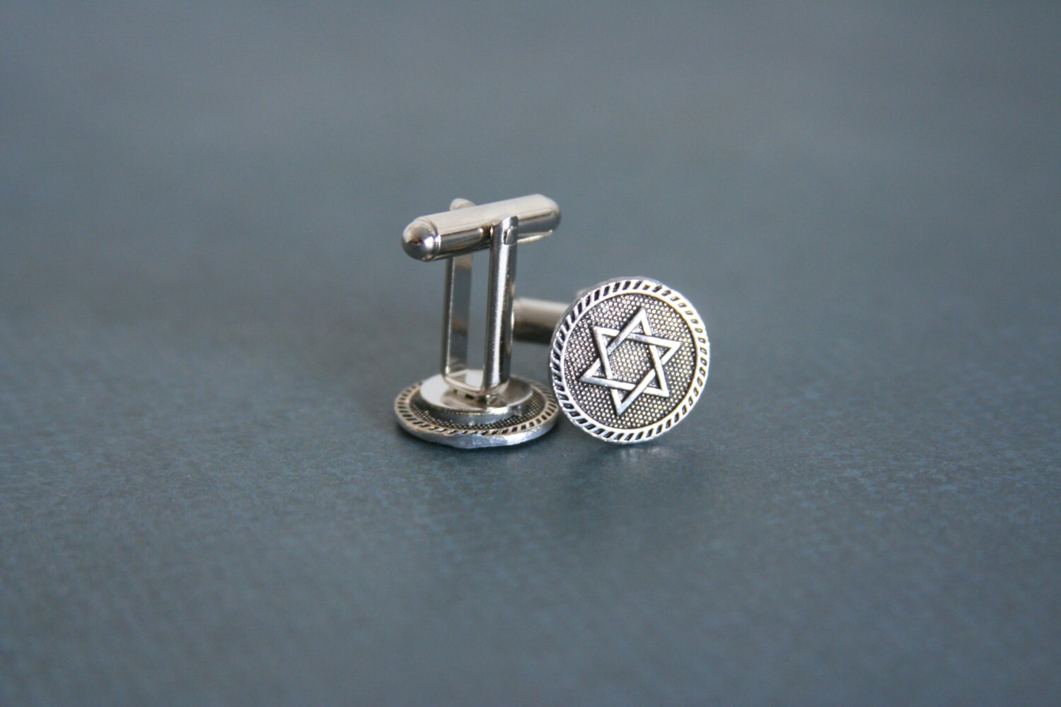 Star of David Cufflinks Jewish Judaism Cuff Links Mens Accessories Made ...