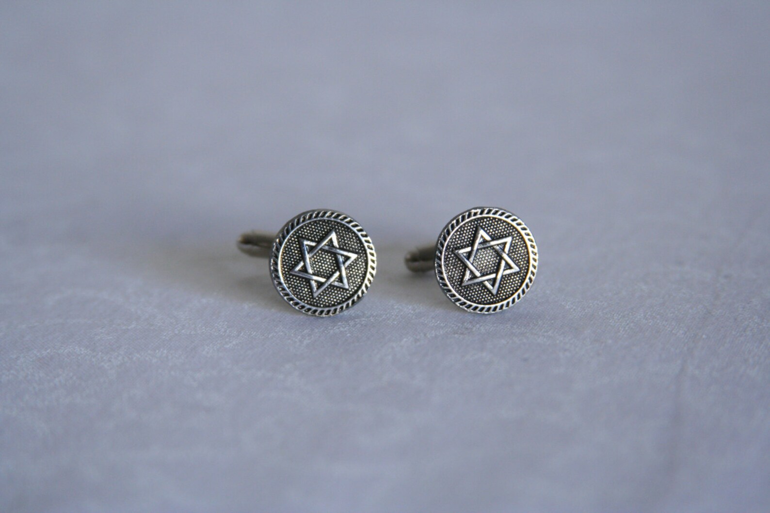 Star of David Cufflinks Jewish Judaism Cuff Links Mens Accessories Made ...