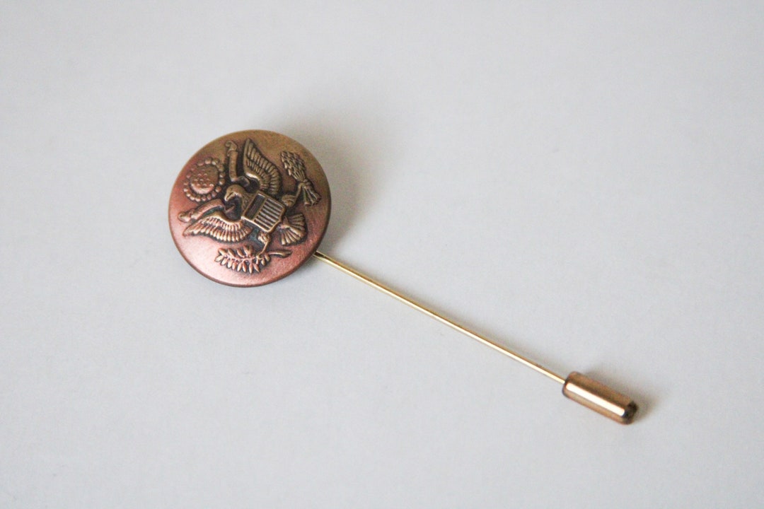 US Army Uniform Button Stick Pin: Military Lapel Pin - Etsy