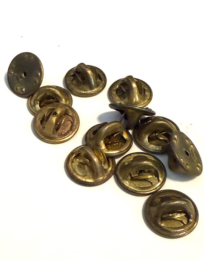 Lot of 14 Pin Push Backs All Variations of Gold Tone - Etsy