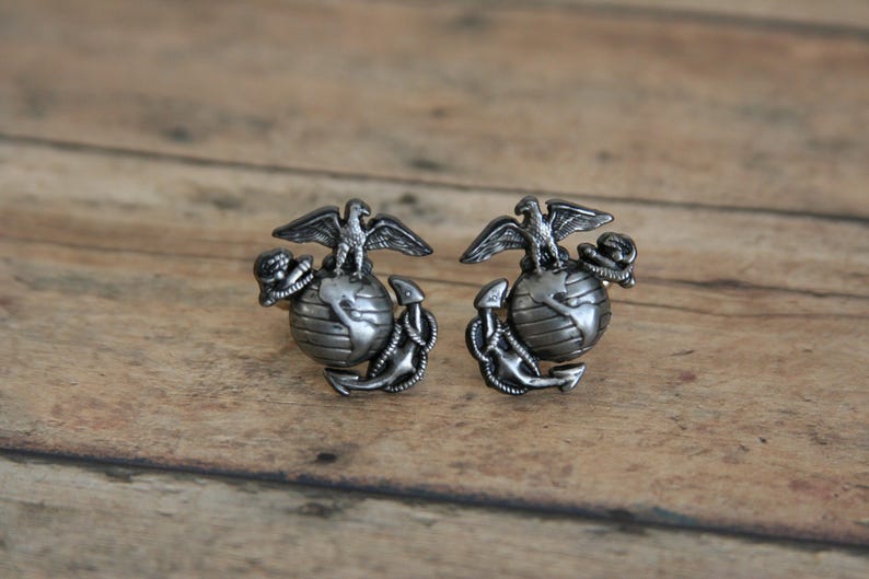 USMC Cufflinks: Marine Corps EGA Lapel Pin Accessories - Etsy