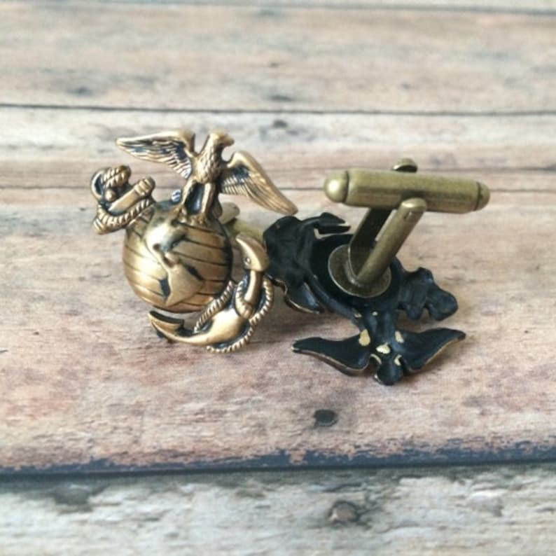 USMC Cufflinks: Marine Corps EGA Lapel Pin Accessories - Etsy