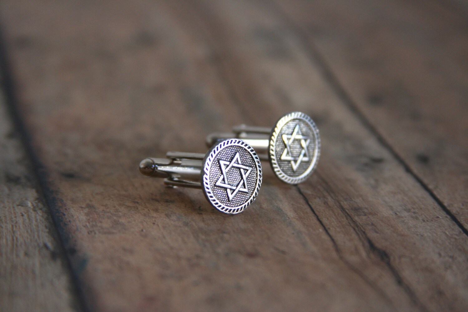 Star of David Cufflinks Jewish Judaism Cuff Links Mens Accessories Made ...