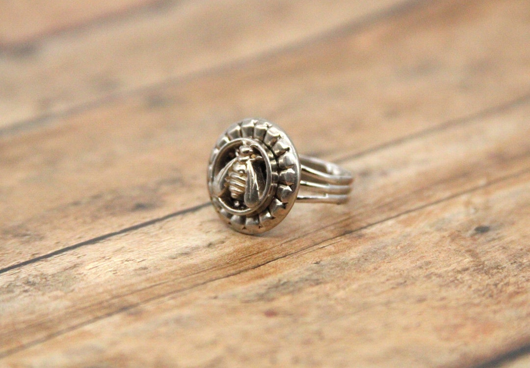 Bee Ring Insect Queen Bee Honey Pollinator Jewelry Beekeeper Accessory ...