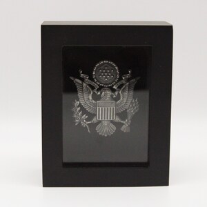 US Army Shadow Box Armed Forces Eagle Military Keepsake - Made With a ...