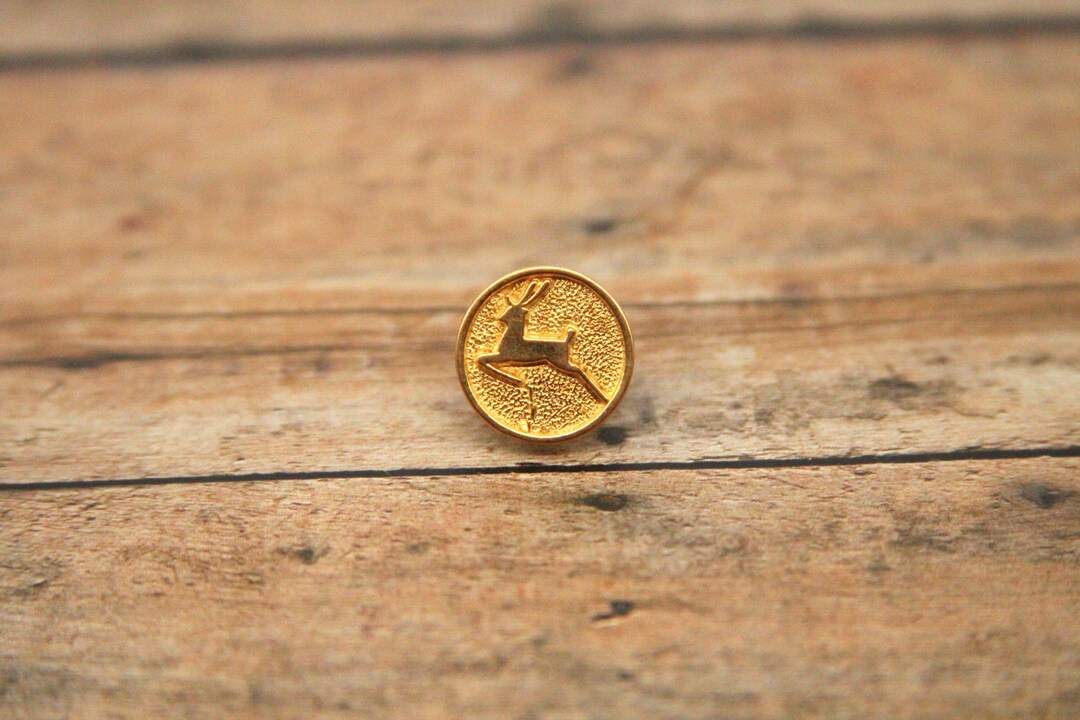 Deer Tie Tack Jumping Deer Lapel Pin Buck Hunter Tractor Accessories ...