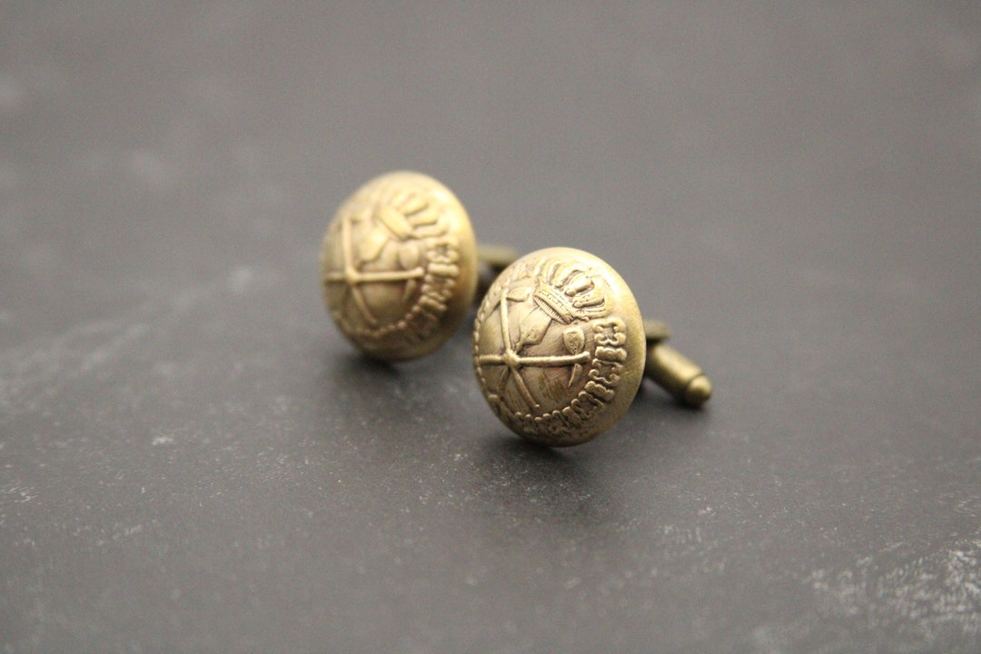 Spanish American War Cuff Links Historical Buttons Military Tunic ...