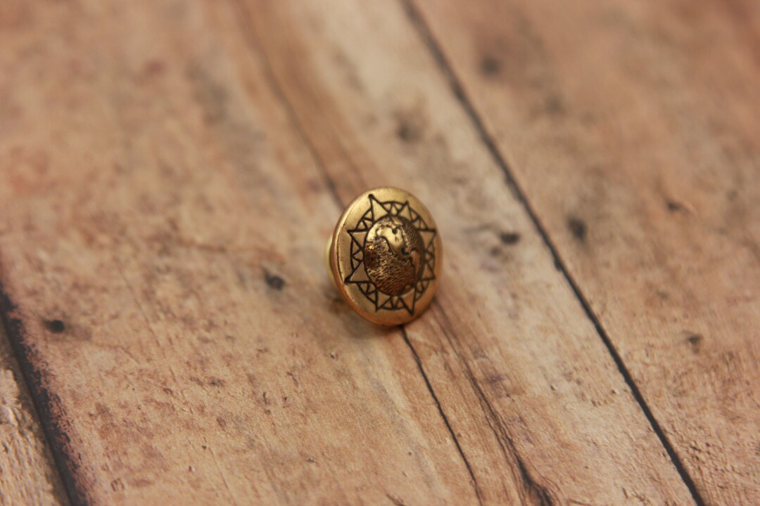 Globe Tie Tack Earth Lapel Pin World Traveller Explorer Travel - Etsy