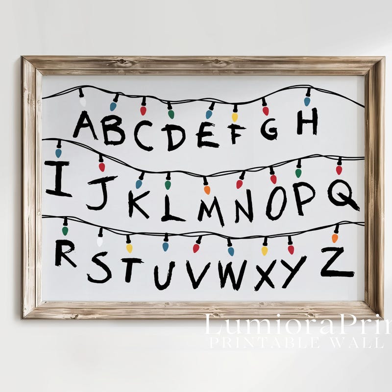 Stranger thing alphabet - Etsy France