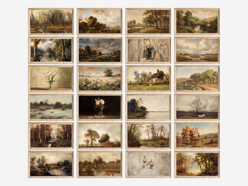 70+ Vintage Frame TV Art Bundle, Samsung Frame TV Art, Antique ...
