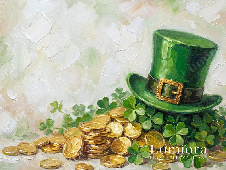 St. Patrick’s Day Samsung Frame TV Art, Pot of Gold TV Decor, Lucky ...