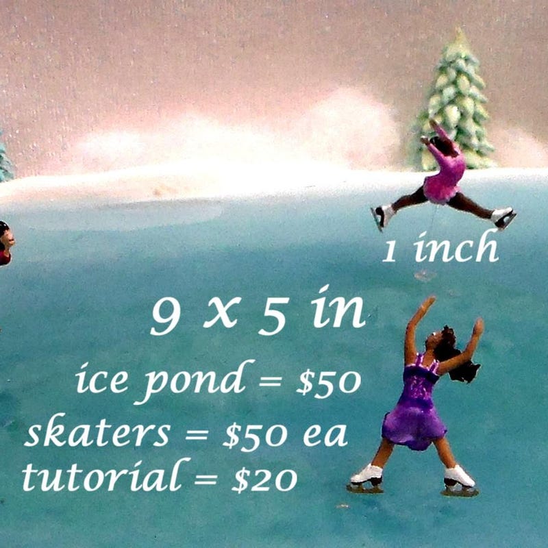 Miniature Skating Pond - Etsy