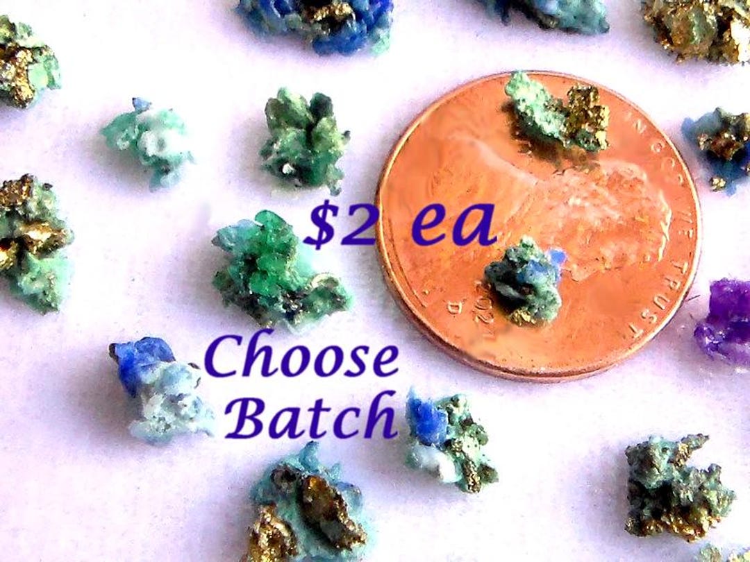 Miniature Dollhouse Rock Crystals Resin Minerals Tiny Micro Specimens ...