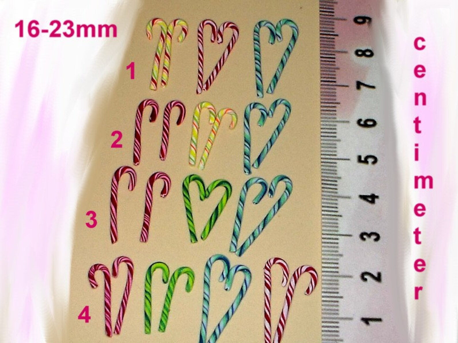 Miniature Candy Canes Dollhouse 1 Inch Scale Half Inch Scale - Etsy