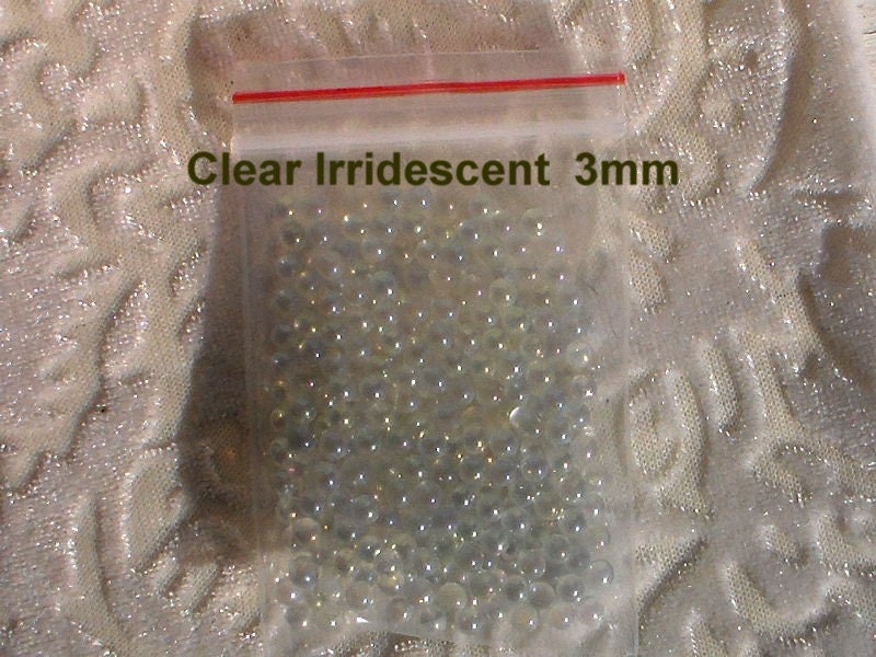 Caviar Micro Beads Bubble AB Transparent Glass No Hole - Etsy