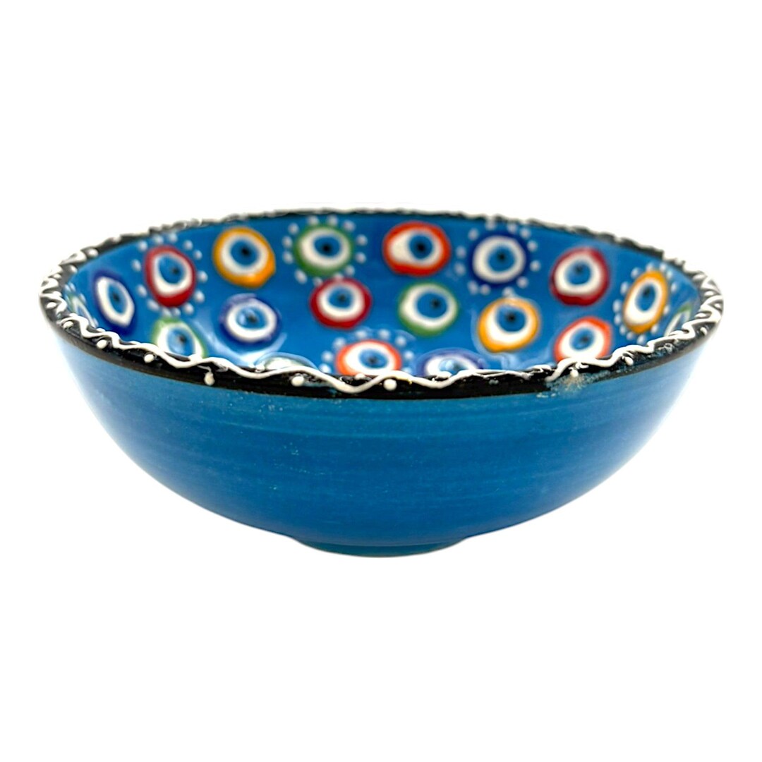 Ceramic Bowl - Evil Eye - Light Blue - 12 Cm - Etsy