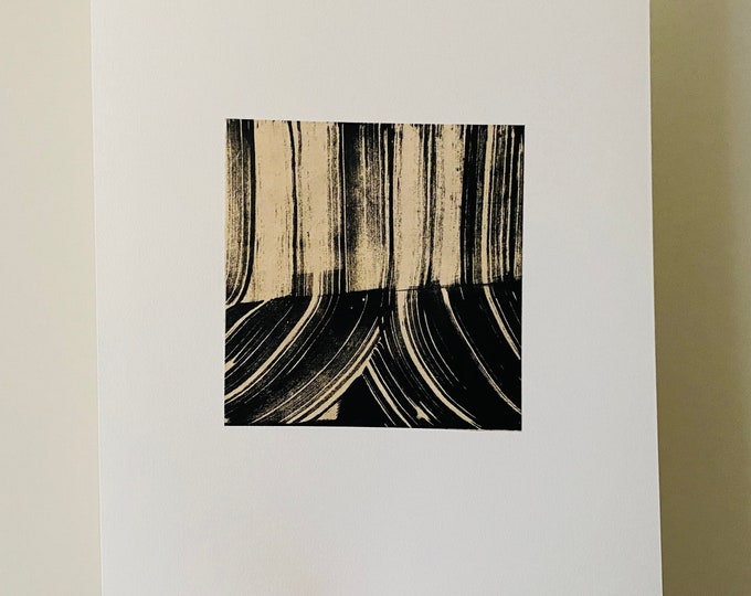 Lithograph. Abstract Art. Linear Spaces 2 in - Etsy