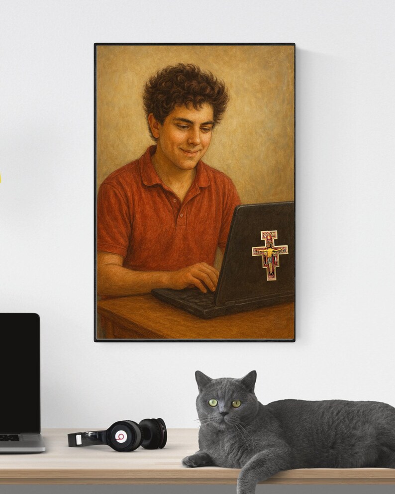 Saint Carlo Acutis Print: the Tech Saint Catholic Wall Art (digital ...