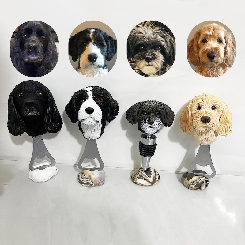 Dog Wine Cork Stopper - Etsy