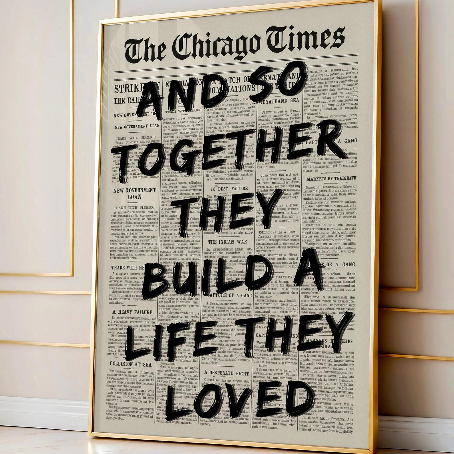Retro and so Together They Build Newspaper Print, Minimalist ...